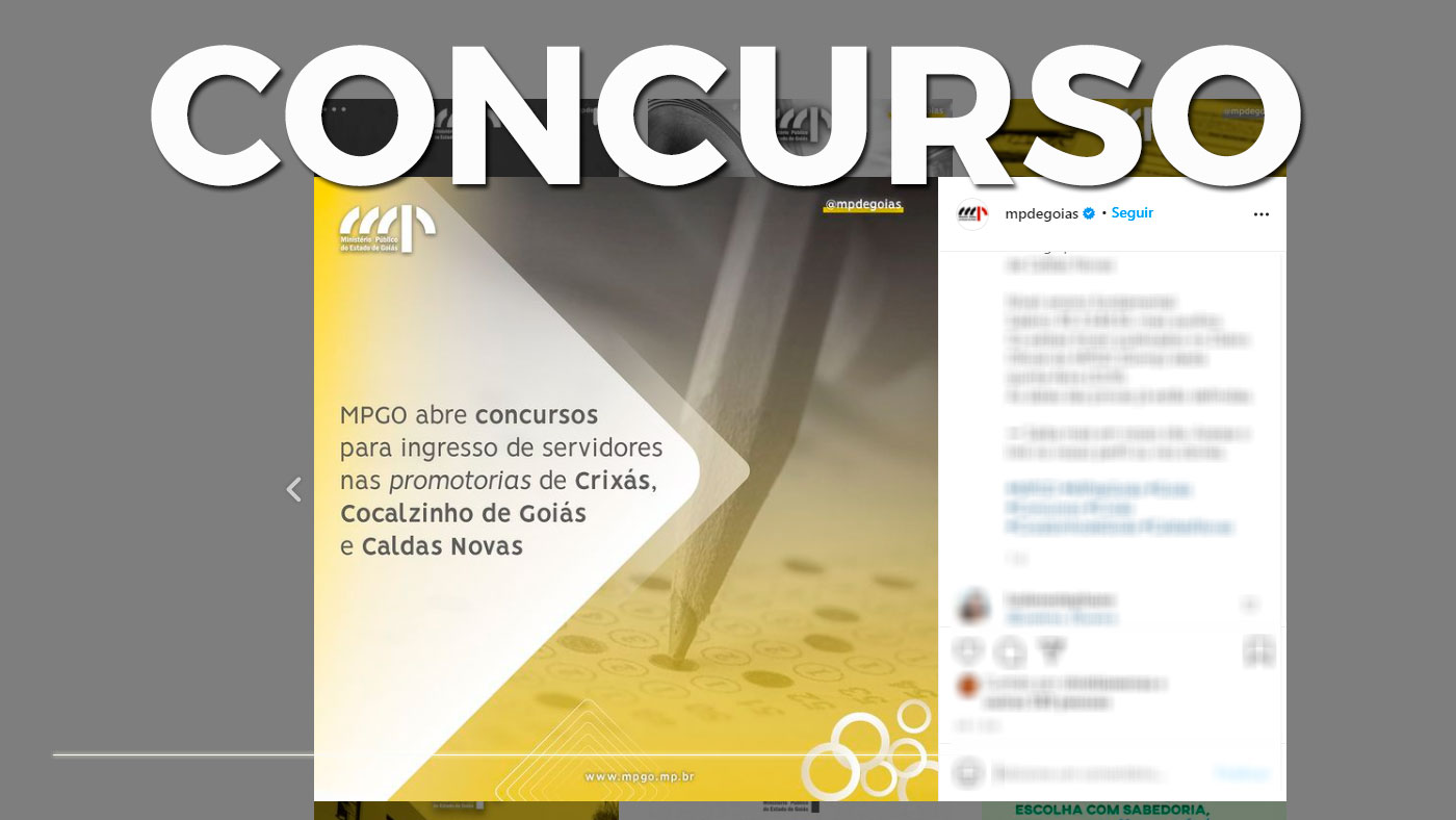 Concurso MP-GO: Ministério Público de Goiás divulga locais de prova ...
