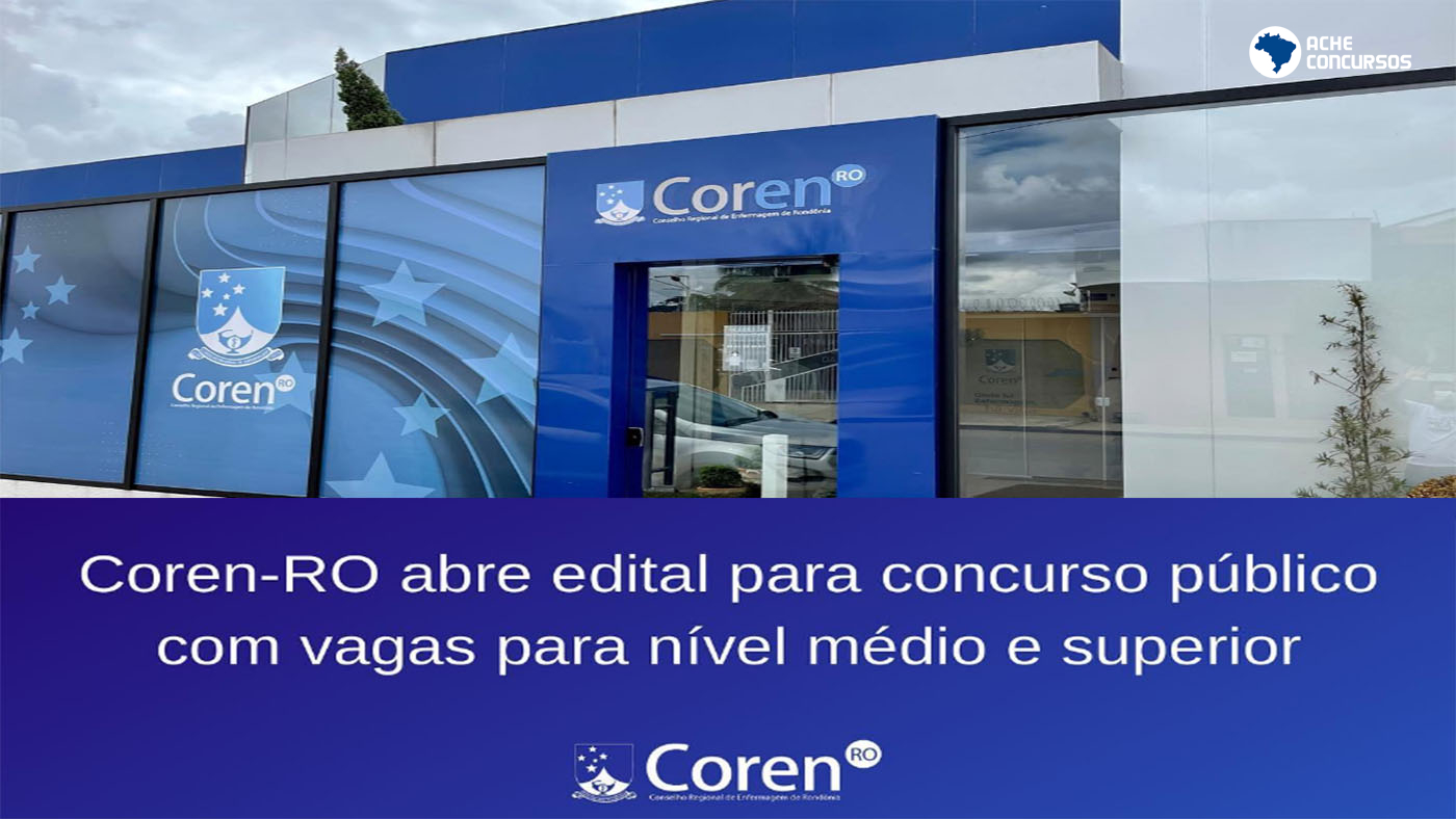 Concurso COREN-RO 2022: Inscrição prorrogada