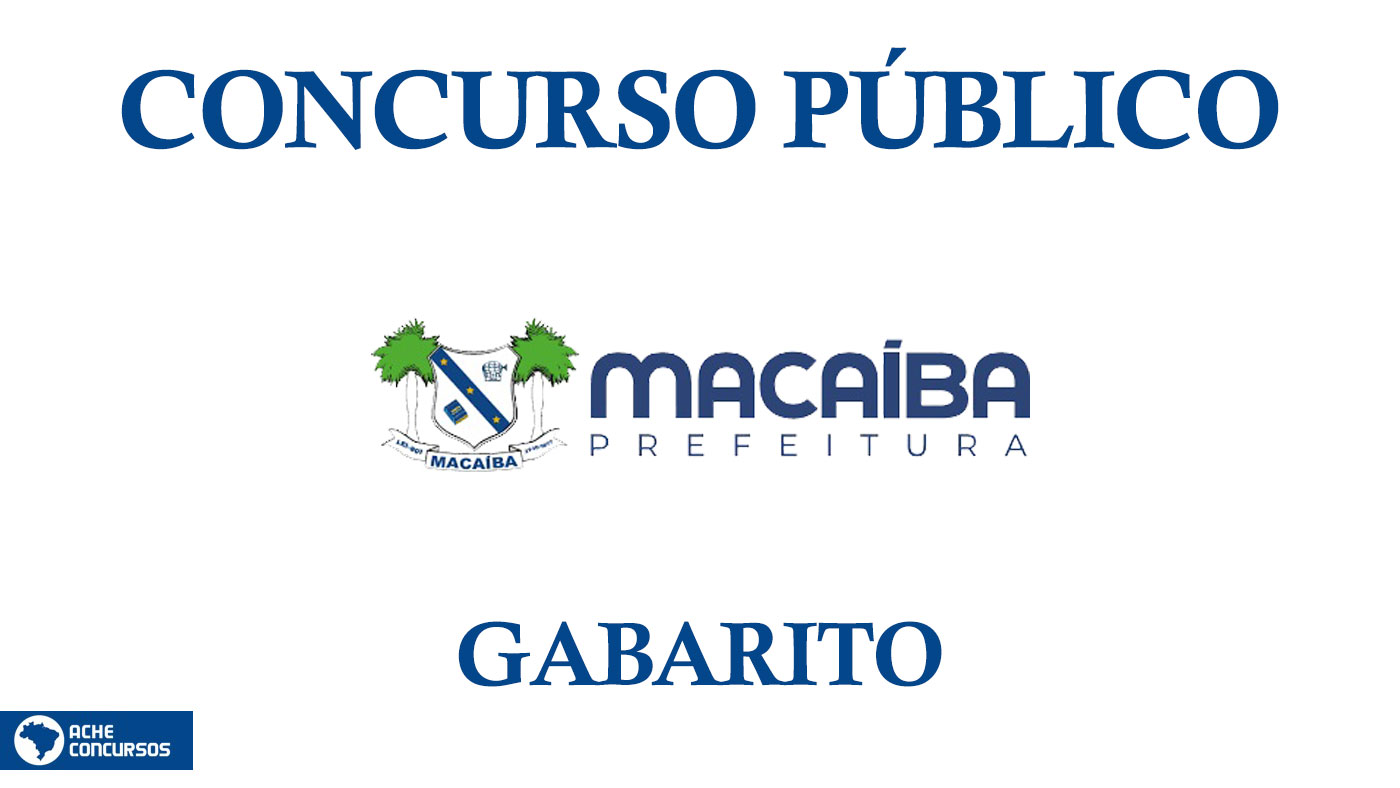 Gabaritos das provas do concurso de Macaíba-RN sairam Consulplan na ...