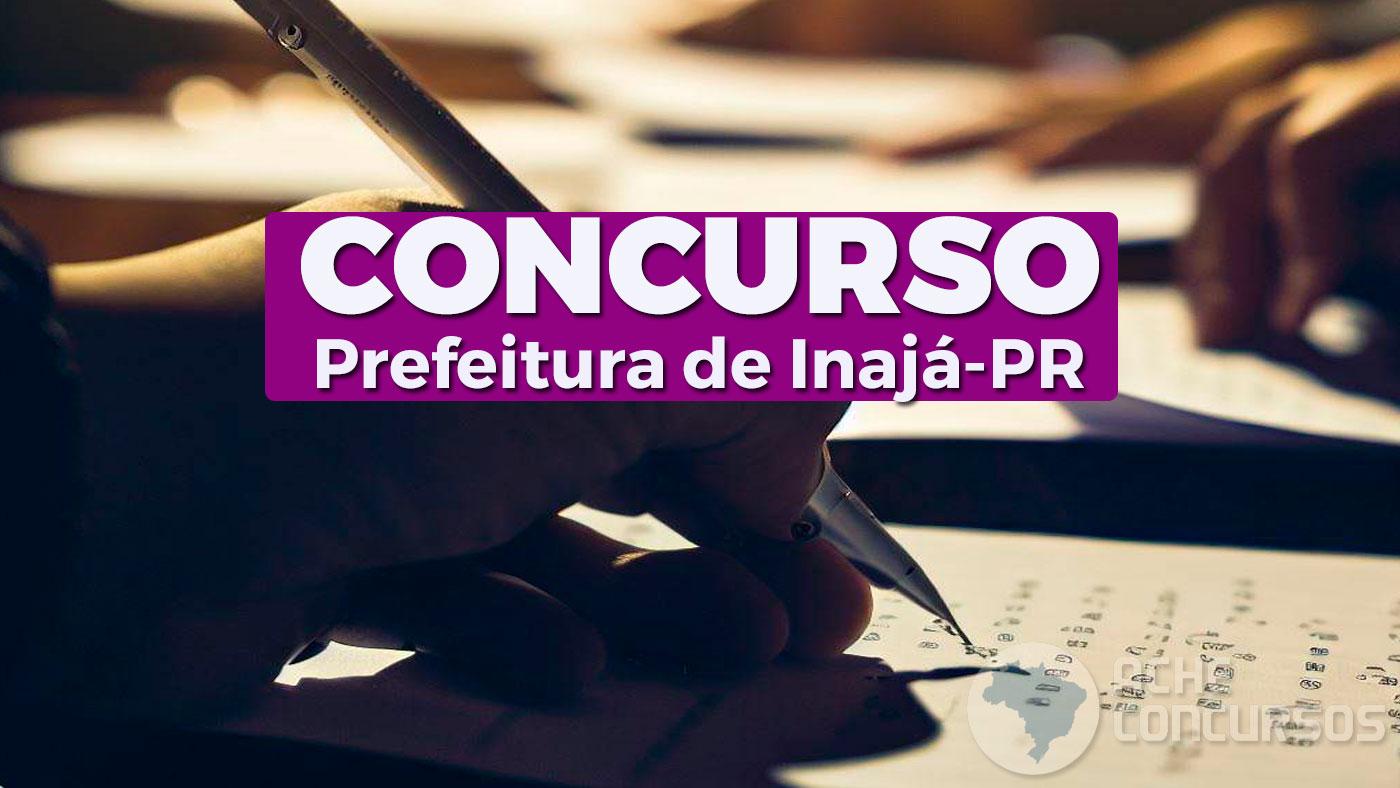 Concurso da Prefeitura de Inajá-PR é aberto com salários de até R$ 4,7 mil