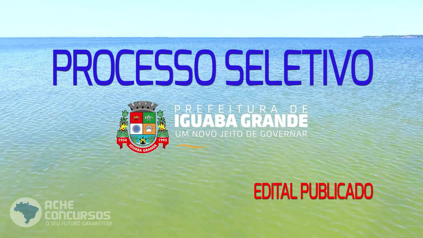 Prefeitura de Iguaba Grande-RJ tem 480 vagas de todos os níveis