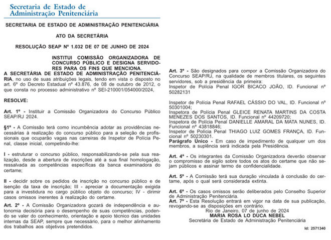 Concurso SEAP RJ 2024: Tudo o que você precisa saber sobre o novo ...